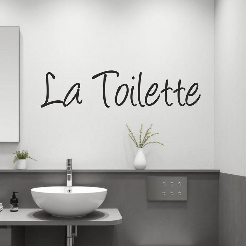 Bathroom Toilet Stickers - Etsy