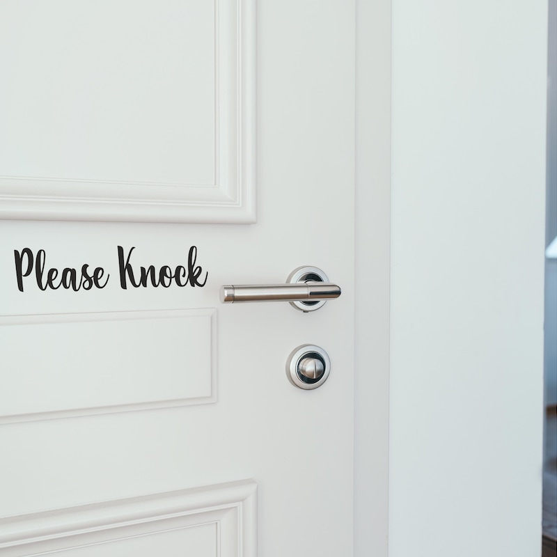 Please Knock Sign - Etsy