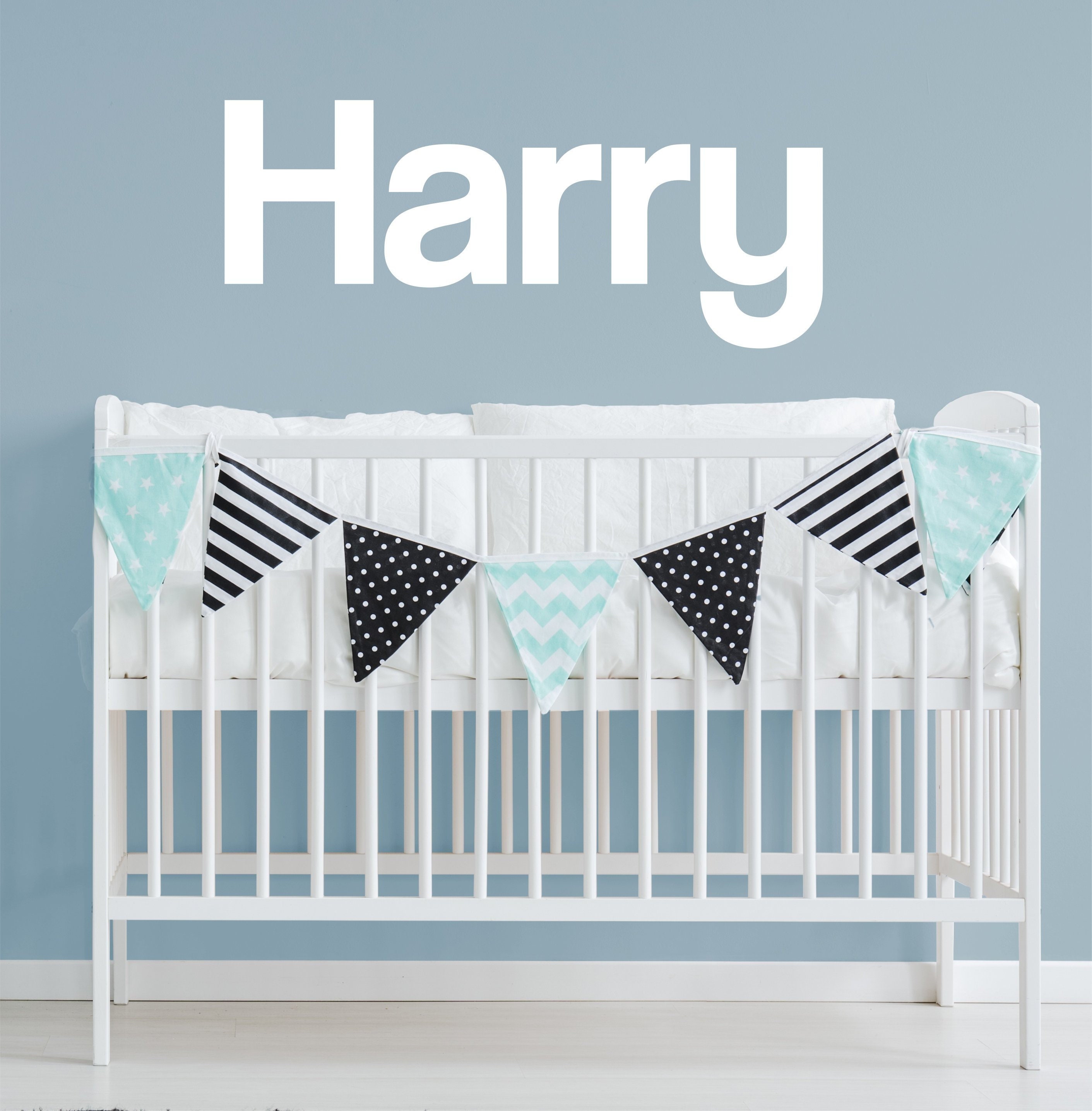 Simple Personalised Bespoke Name Wall Sticker Decal Kids | Etsy