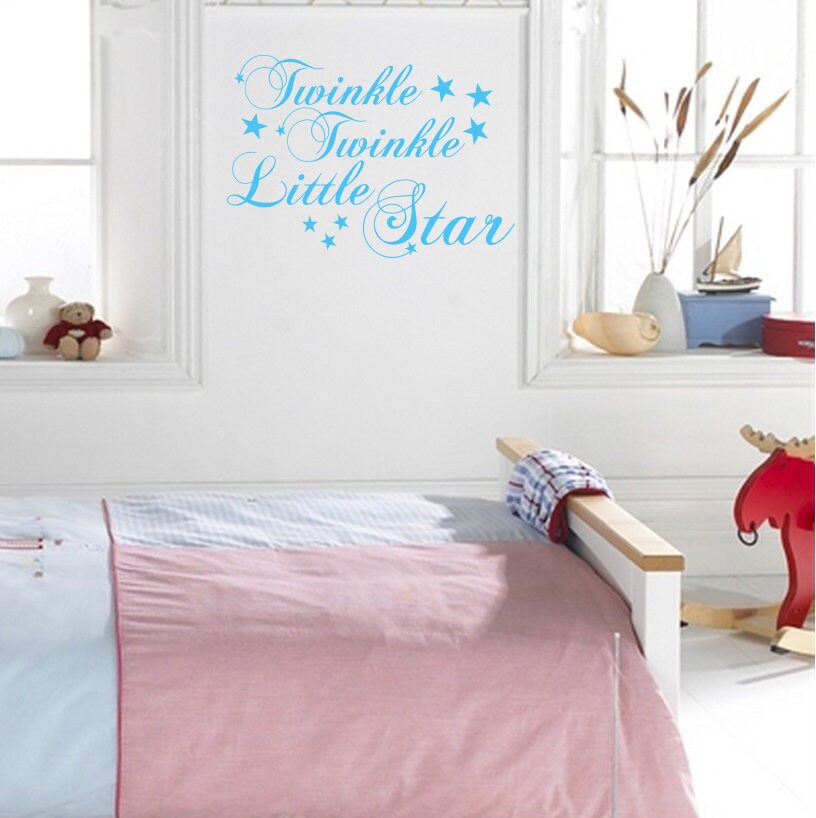 Twinkle Twinkle Little Star | Nursery Wall Sticker Decal Quote Kids ...