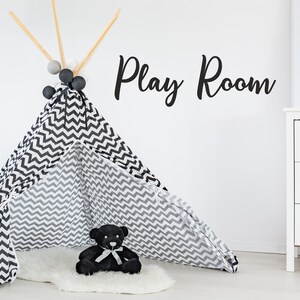 Personalised Wall Sticker Decal, Script Bespoke Name Text, Kids Bedroom ...