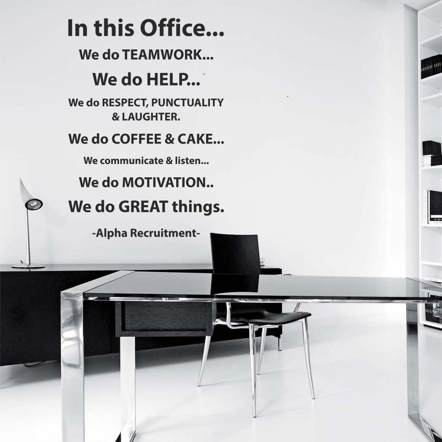 In This Office... Personalised Wall Quote Sticker Decal - Etsy