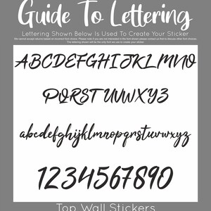 Personalised Wall Sticker Decal, Script Bespoke Name Text, Kids Bedroom ...