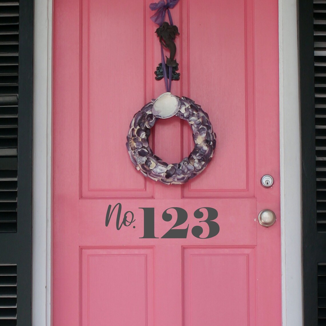 Personalised Door Number, Front Door Sticker, Custom Decal, Bespoke ...