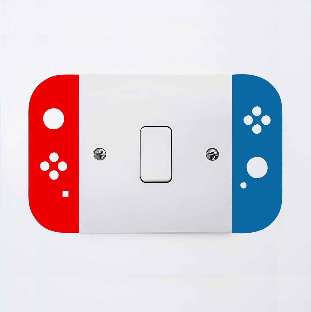 Gaming Light Switch Sticker | Controller Design Vinyl Wall Decal for ...