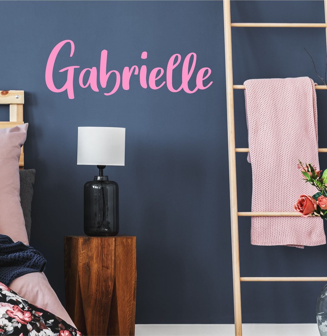 Personalised Cute Wall Sticker Name - Etsy