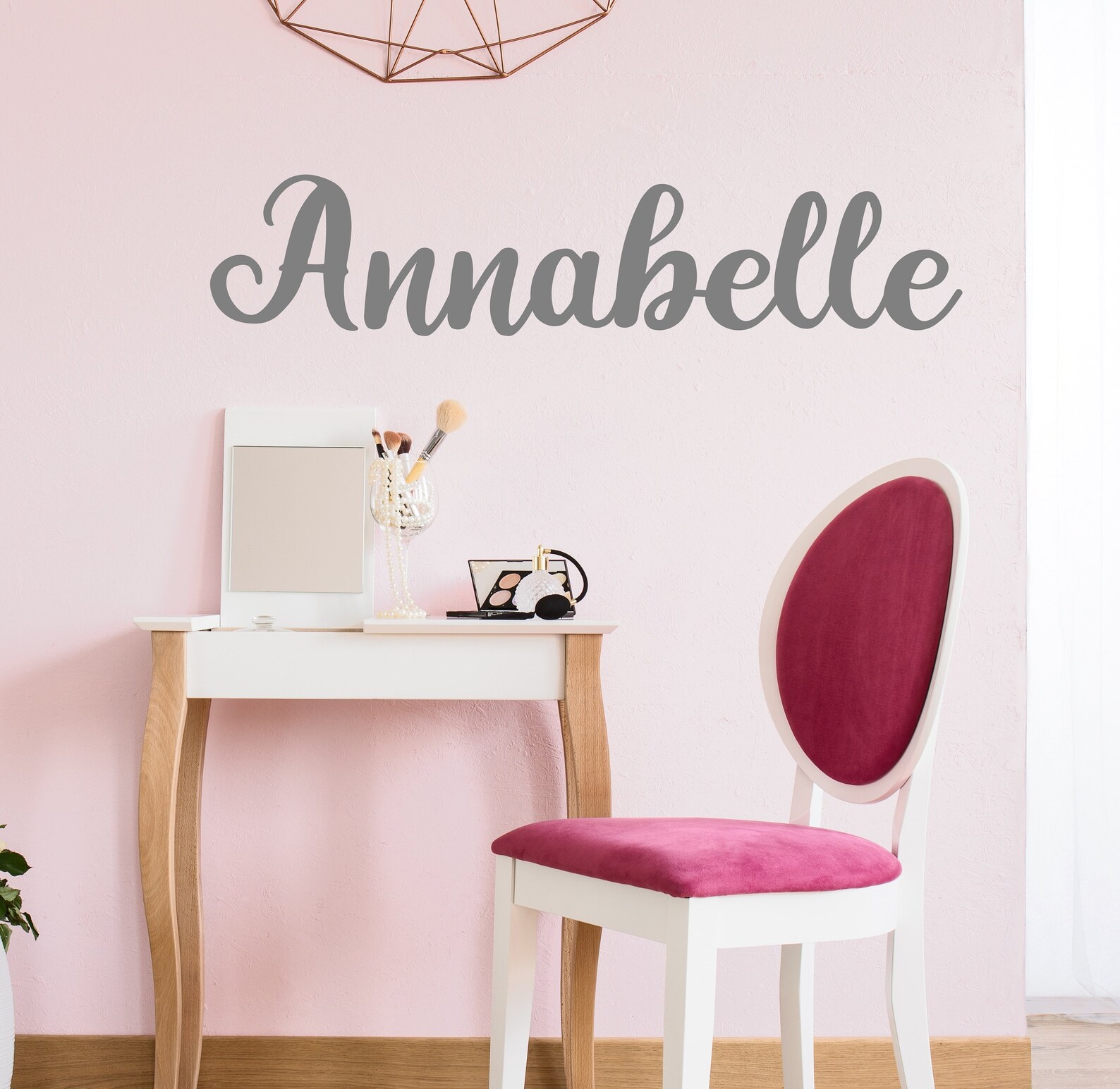 Personalised Name Wall Sticker Decal Fancy Calligraphy Style - Etsy