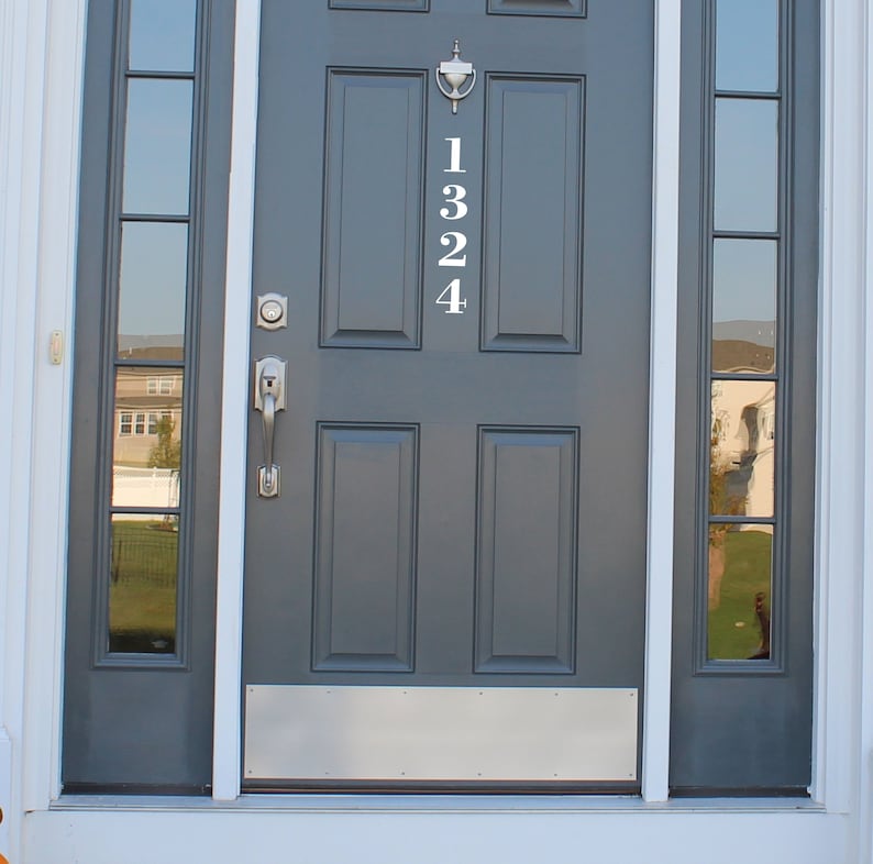 Vertical Front Door Number Personalised Custom Bespoke Sticker | Etsy