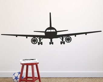 Airplane Wall Mural Jumbo Jet Boeing Wall Decal Commercial - Etsy