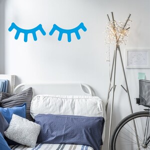 Sleepy Eyes Eyelash Wall Sticker Decal Nursery Kids Bedroom Vinyl ...
