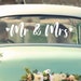 Mr and Mrs Car Wedding Sticker Decal Removable Vinyl | Etsy