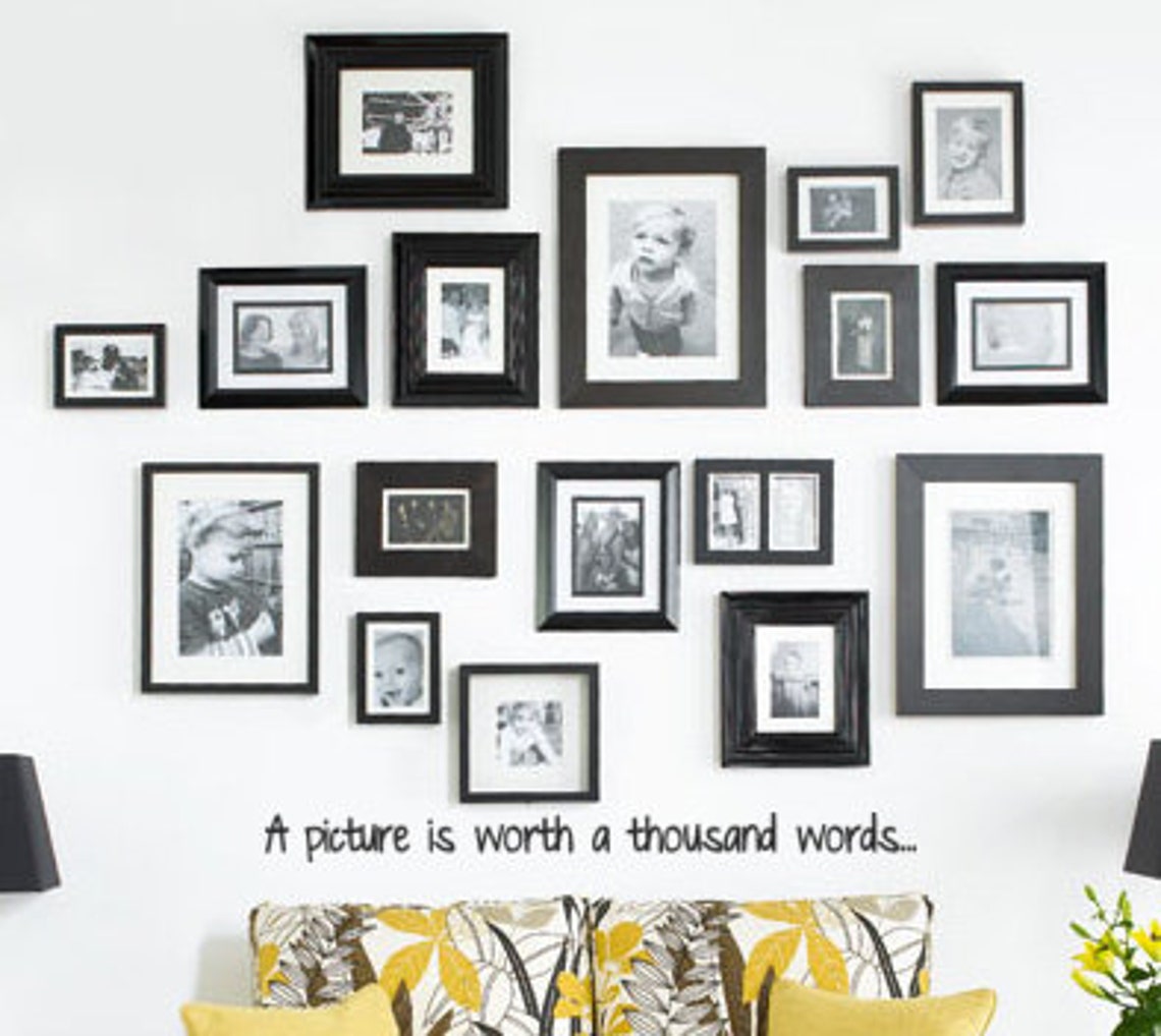 A Picture Is Worth A Thousand Words Wall Sticker Decal Etsy Uk