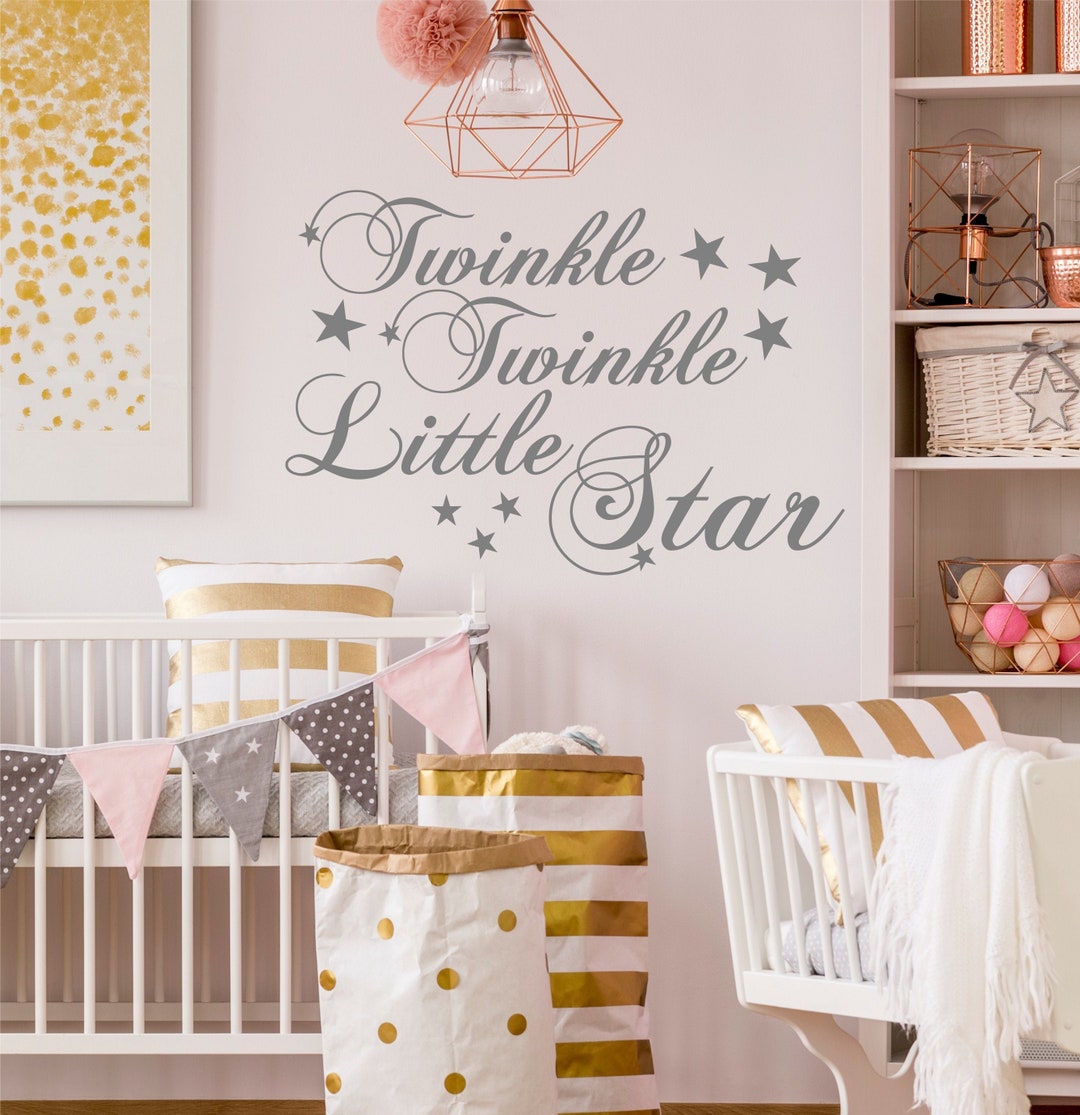 Twinkle Twinkle Little Star | Nursery Wall Sticker Decal Quote Kids ...