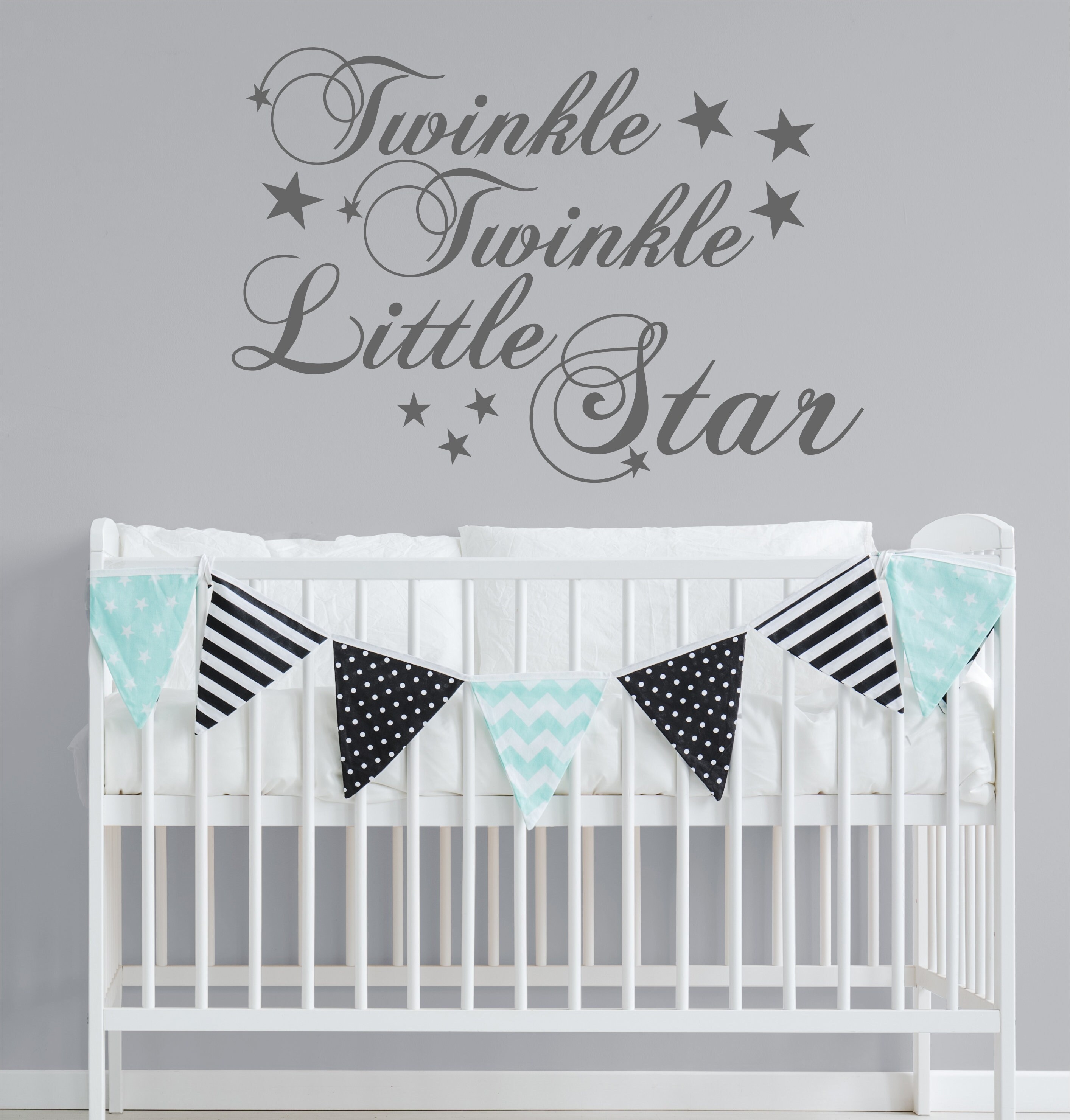 Twinkle Twinkle Little Star Nursery Wall Sticker Decal Quote - Etsy