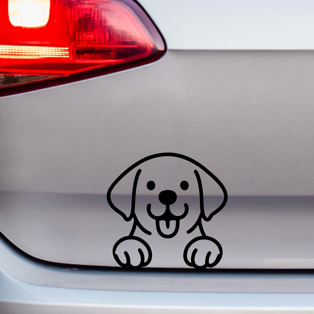 Labrador | Dog Car Sticker Decal Bumper Vehicle Vinyl - Etsy Australia