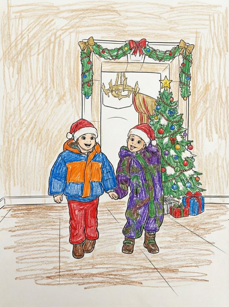 25 Custom Coloring Pages From Photo – Personalized Portraits, Family ...