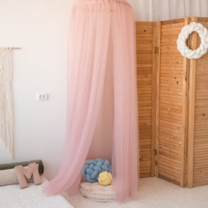 Canopy Cozy Reading Corner Play Canopy With Pompoms Nursery Canopy Play ...