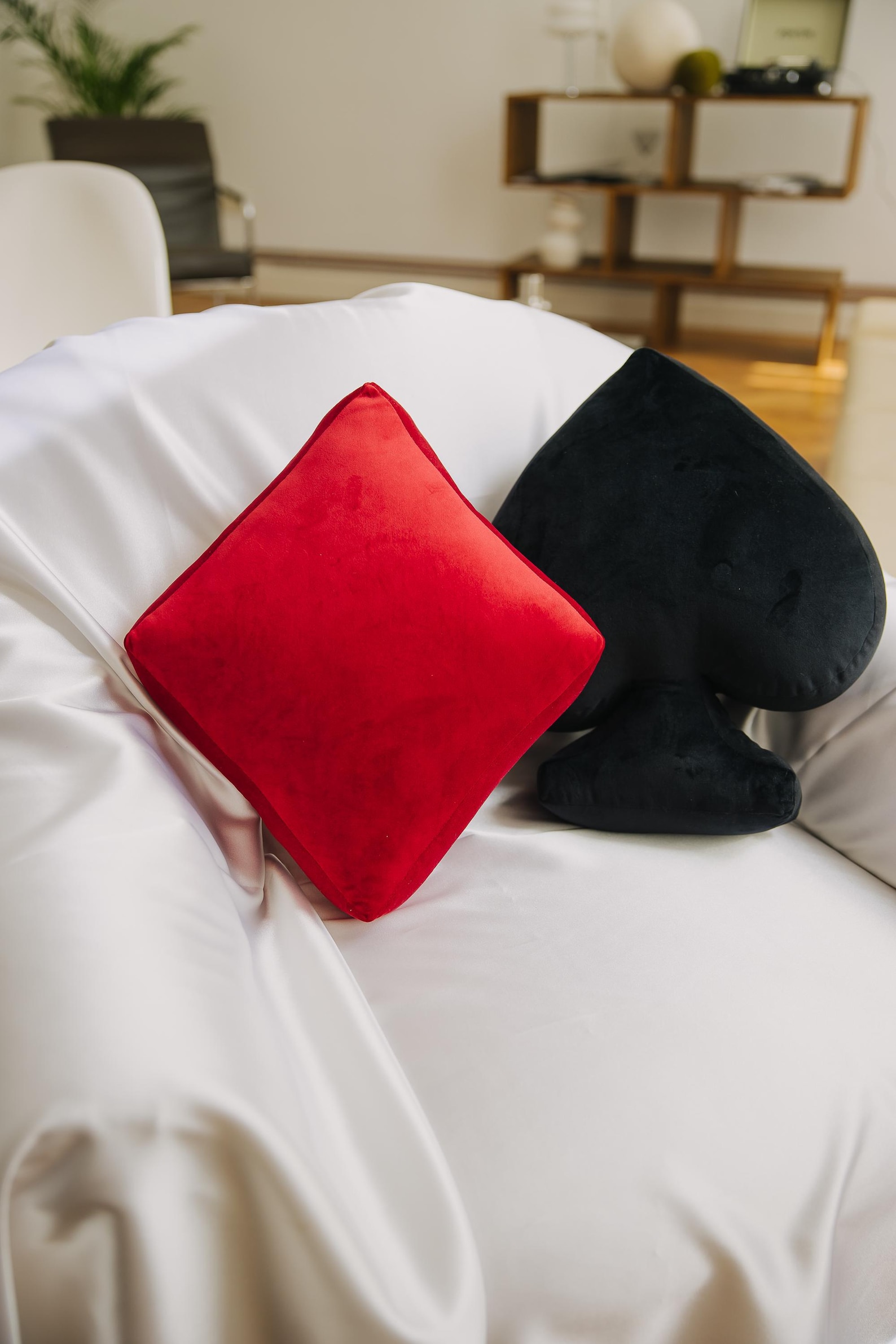 Playing Card Suit Pillows Luxury Velvet Cushions Home Decor Birthday ...