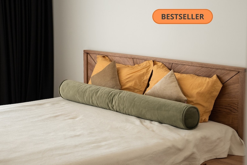 Extra Long Bolster Pillows With Piping Long Velvet Bolster Bolster ...