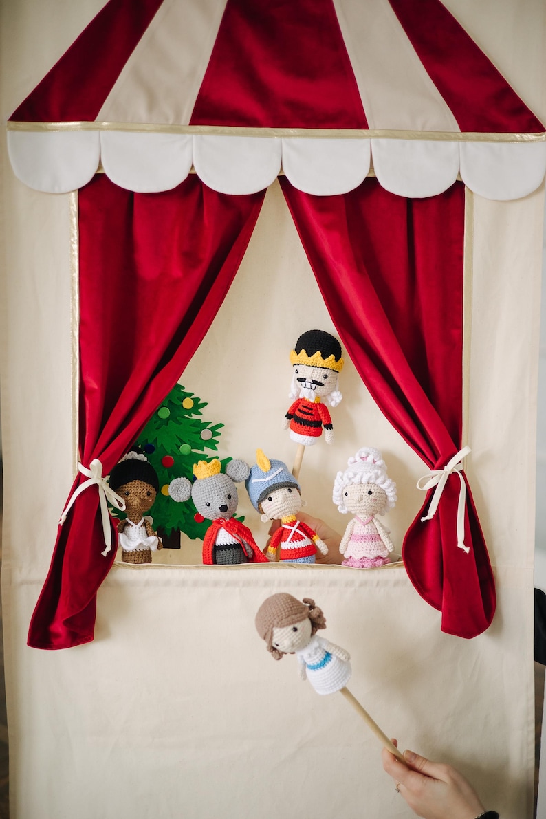Puppet Stage Theatre Doorway Pretend Play Activity Shadow Show Curtain ...