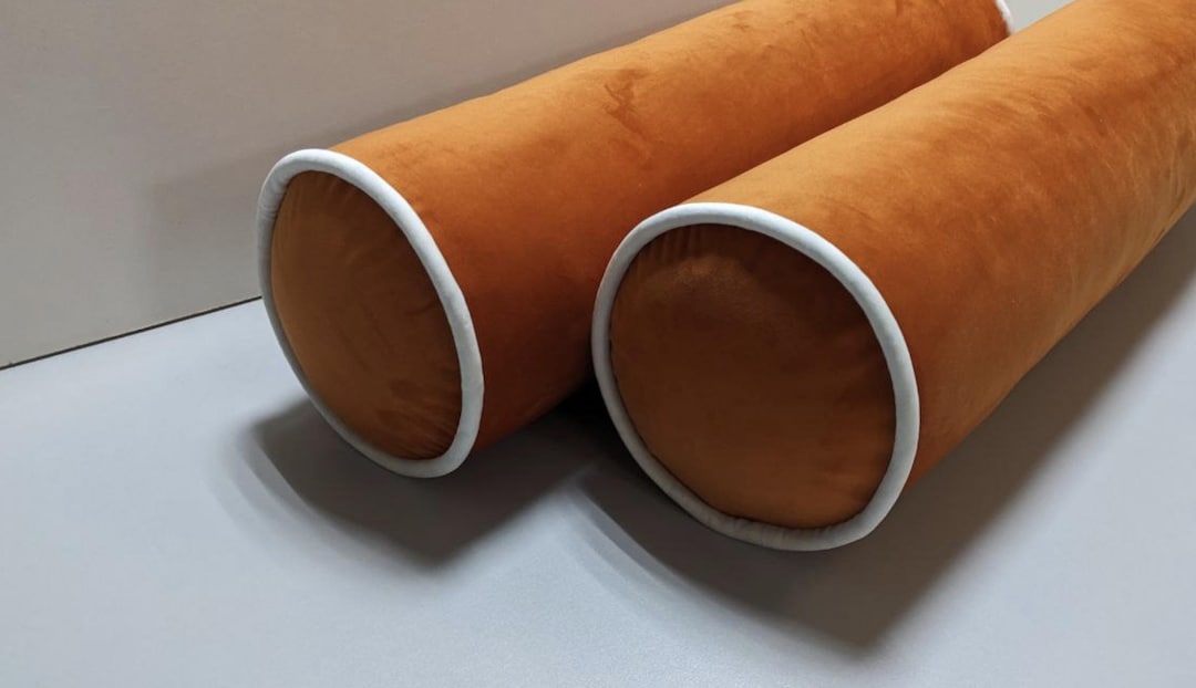 Extra Long Bolster Pillows With Piping Long Velvet Bolster Bolster ...