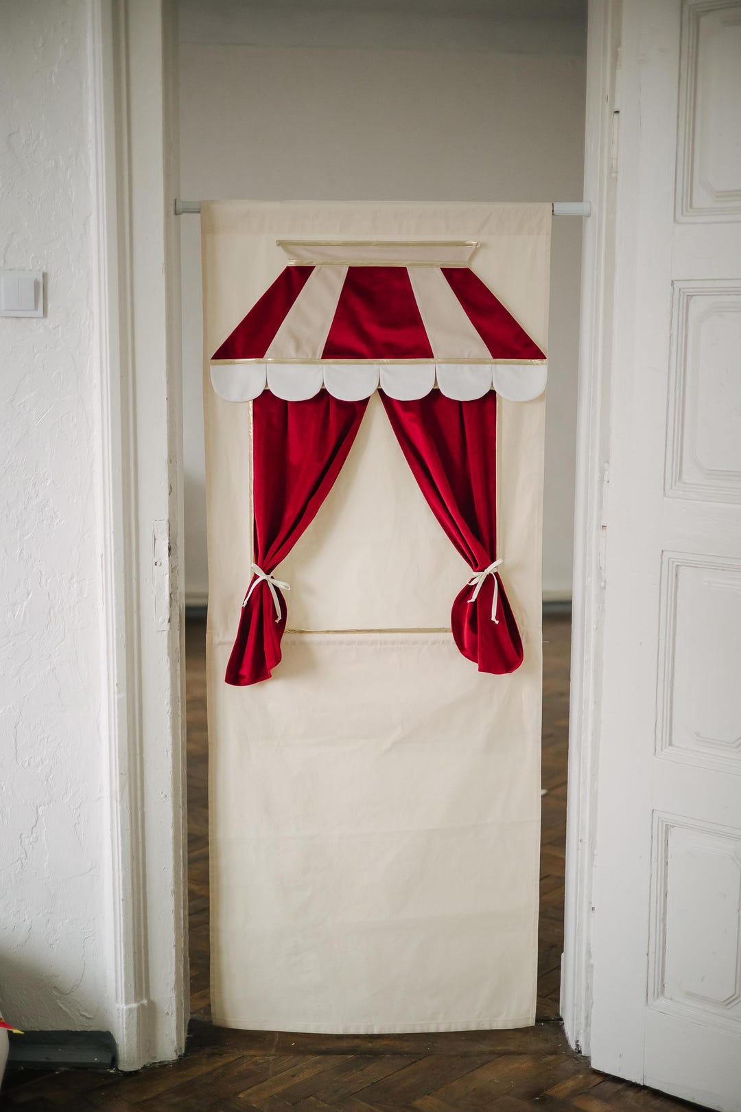 Puppet Stage Theatre Doorway Pretend Play Activity Shadow Show Curtain ...