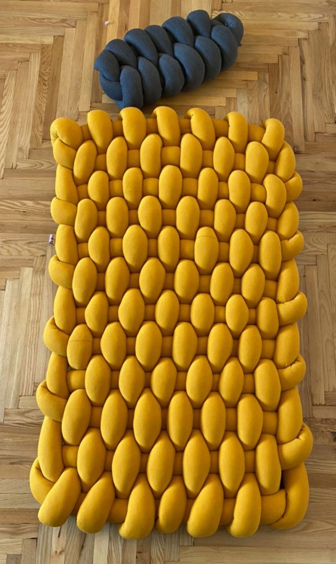 Nursery Rug Montessori Play Mat Floor Knot Pillow Pink Furniture Tepee ...