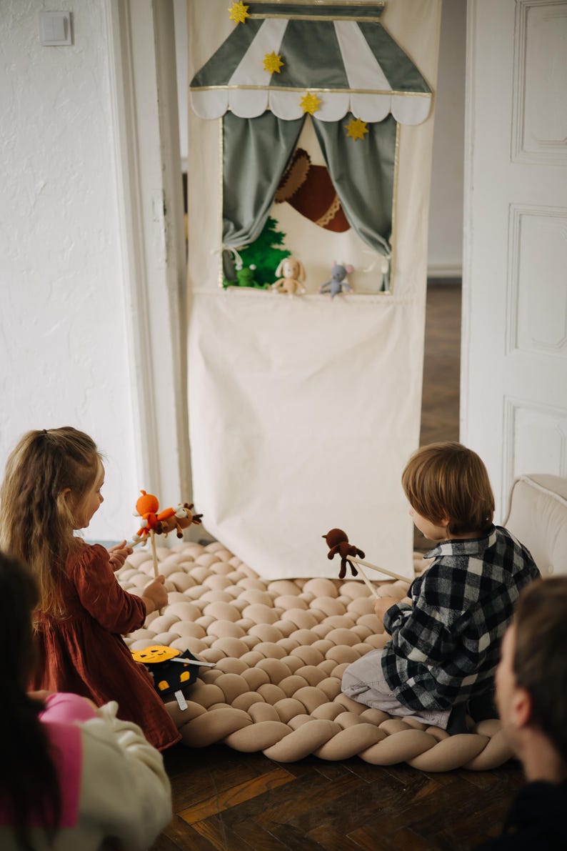 Doorway Puppet Theatre Pretend Play Playhouse Indoor Stage Shadow Show ...