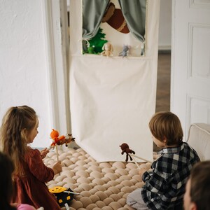 Puppet Stage Theatre Doorway Pretend Play Activity Shadow Show Curtain ...