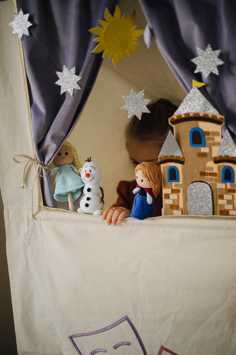 Doorway Puppet Theatre Pretend Play Playhouse Indoor Stage Shadow Show ...