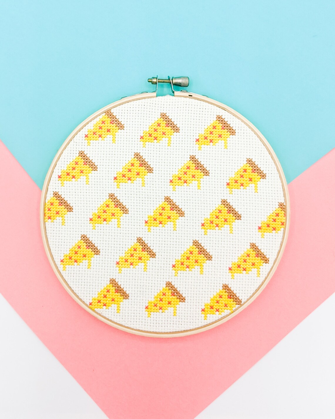 Pizza Cross Stitch Art Cross Stitch Home Decor Wall Hanging - Etsy