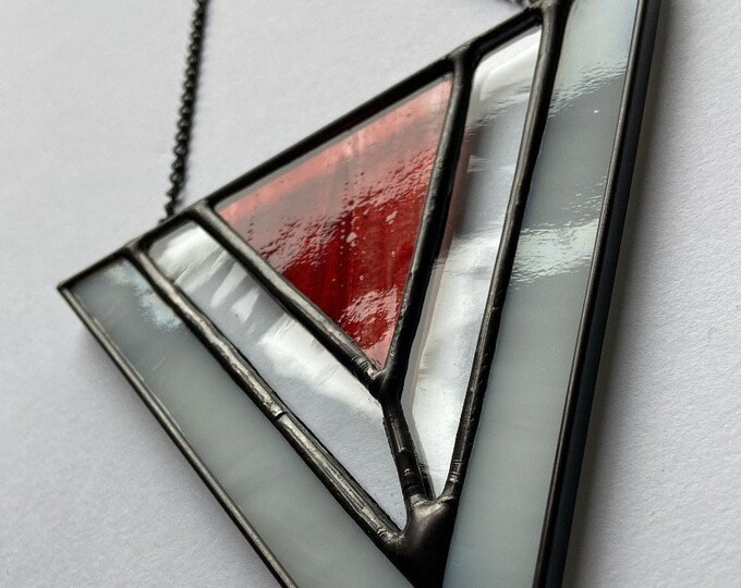 Stained Glass "void" Triangle Suncatcher (small) - Etsy