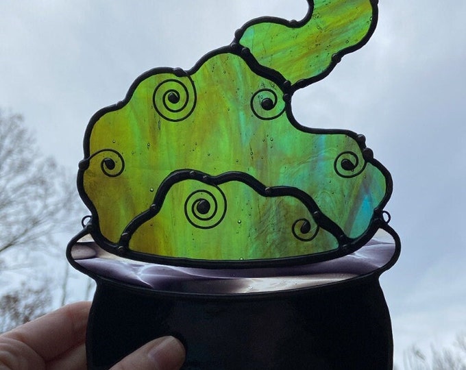 Stained Glass Cauldron Suncatcher - Etsy