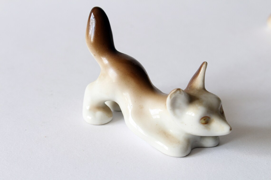 Small Porcelain Fox Figurine Custom Fox Sculpturefox Ceramic | Etsy