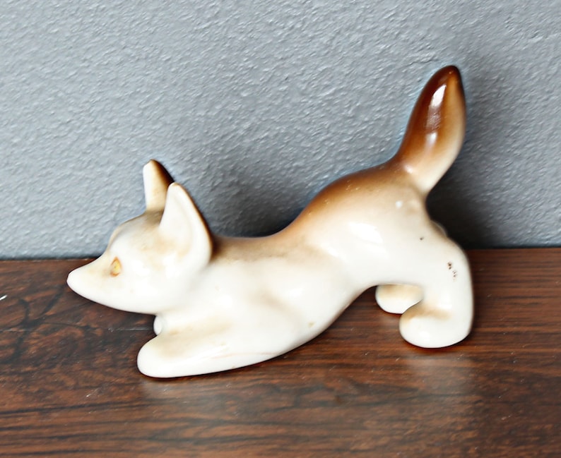 Small Porcelain Fox Figurine, Custom Fox Sculpture,fox Ceramic ...
