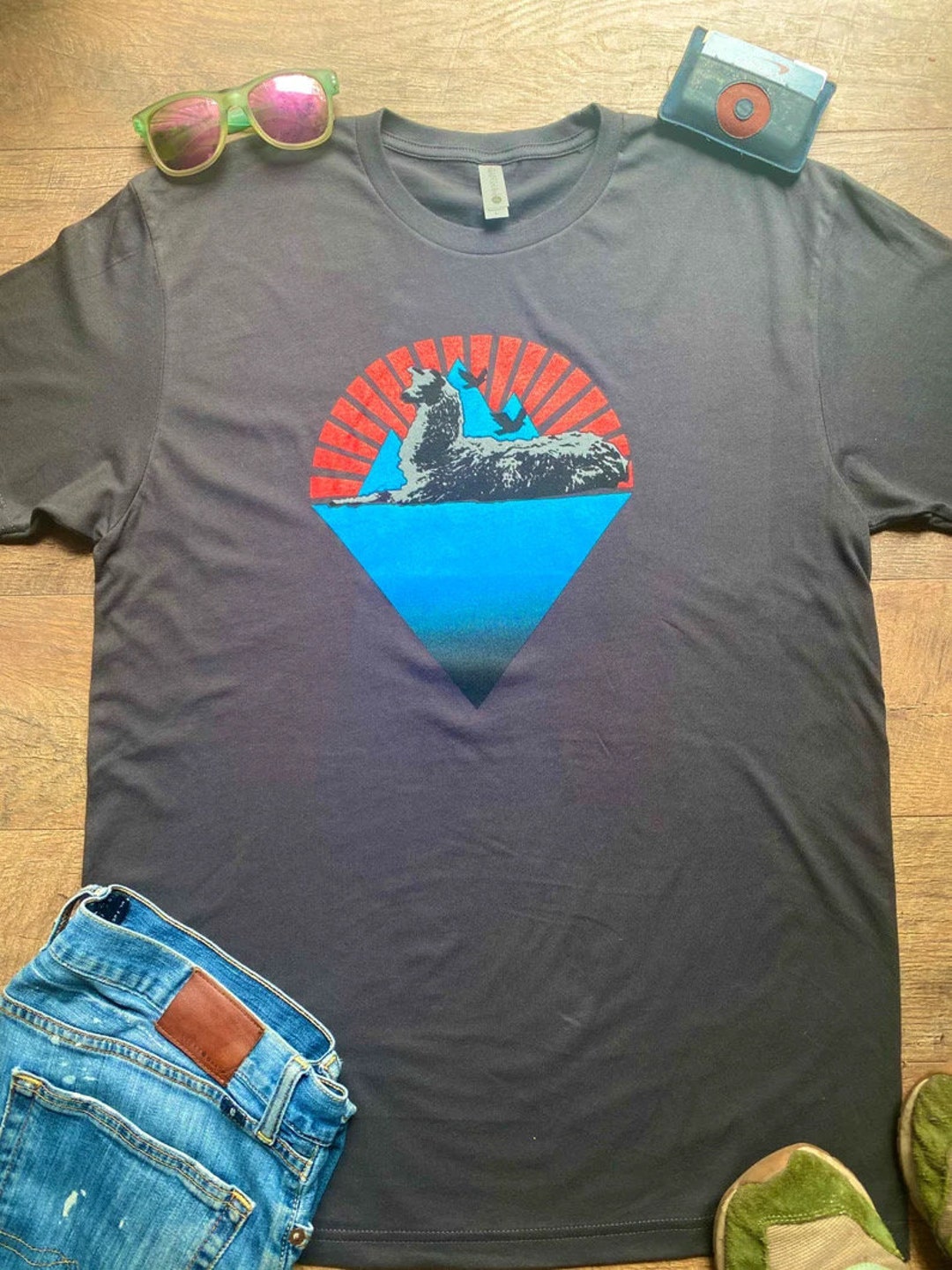 Phish Llama Under the Stars Unisex Garment-dyed Heavyweight T-shirt - Etsy