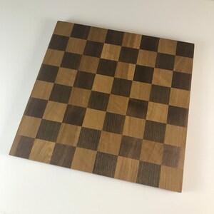 Regulation Size 18 Inch Chess Board Made of Oak and Walnut Woods ...