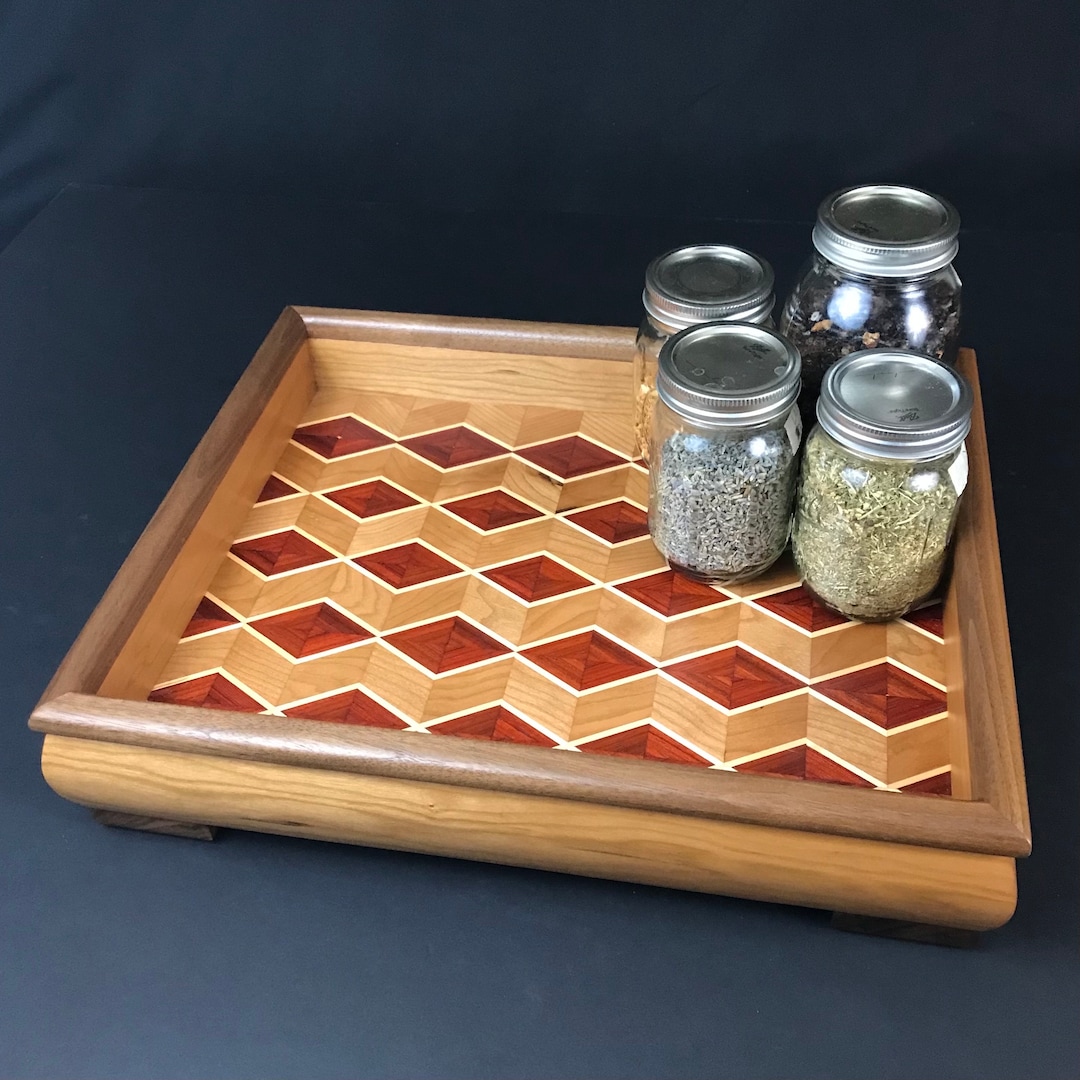 Solid Wood Serving Platter Table Centerpiece Decorative - Etsy