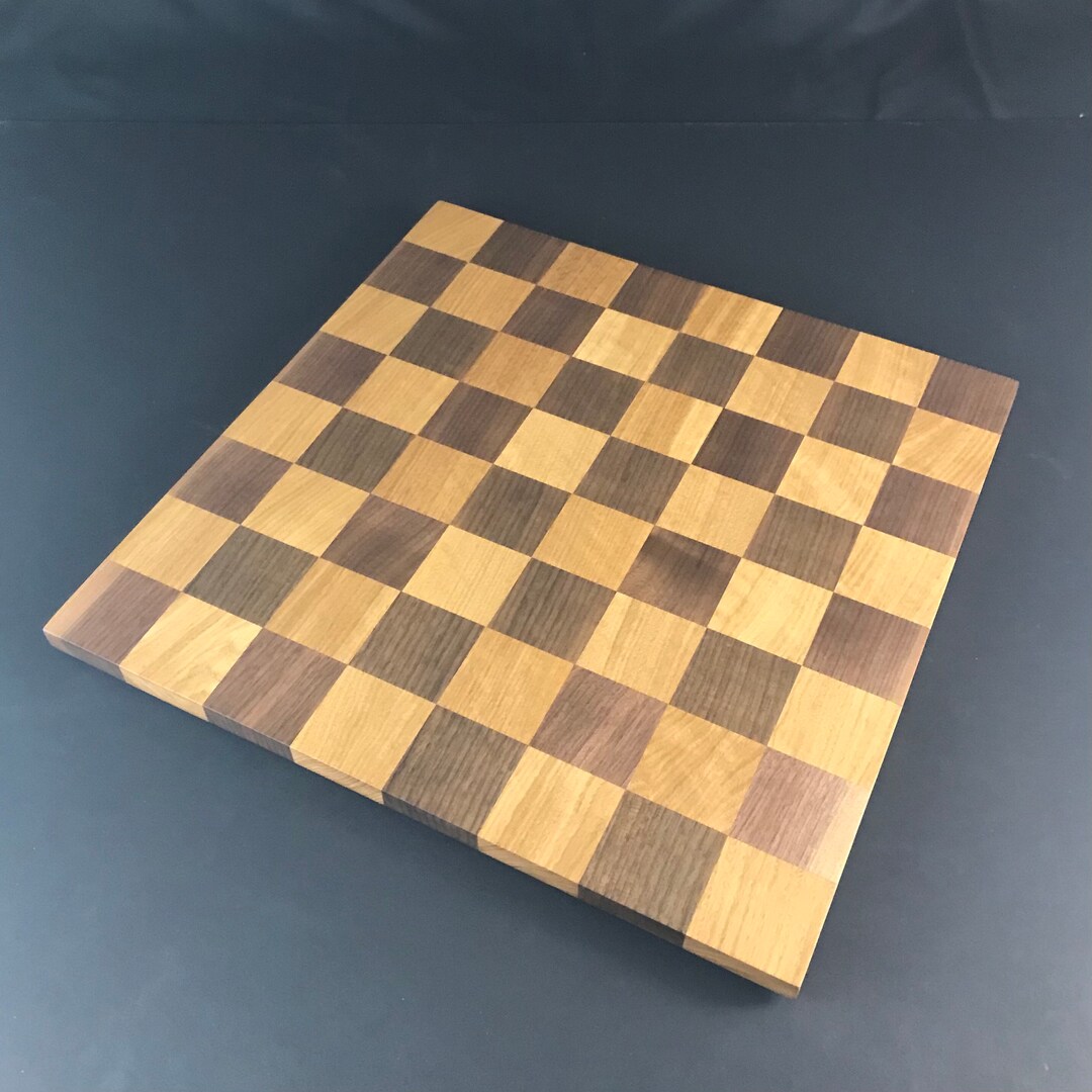 Regulation Size 18 Inch Chess Board Made of Oak and Walnut - Etsy