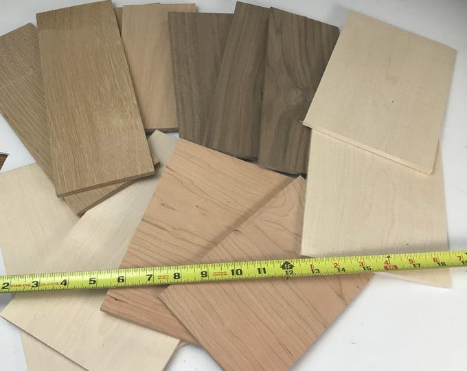 Hardwood Wood Scraps 1/4 Inch Thick: Maple, Walnut, Cherry, Oak - Kiln ...