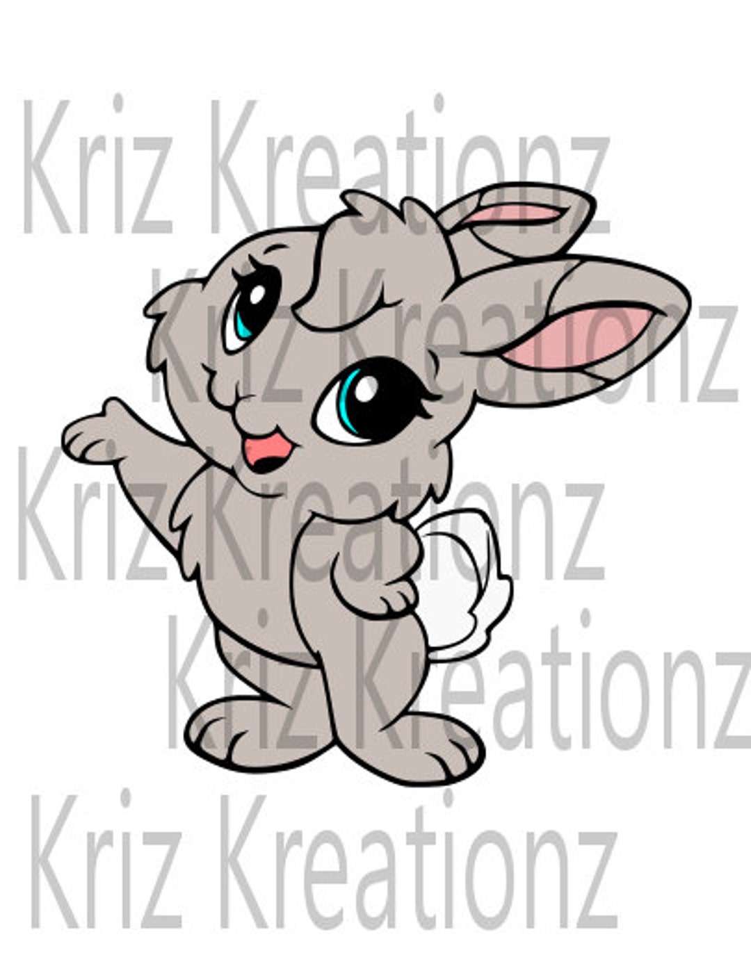 Baby Rabbit SVG Cut File - Etsy