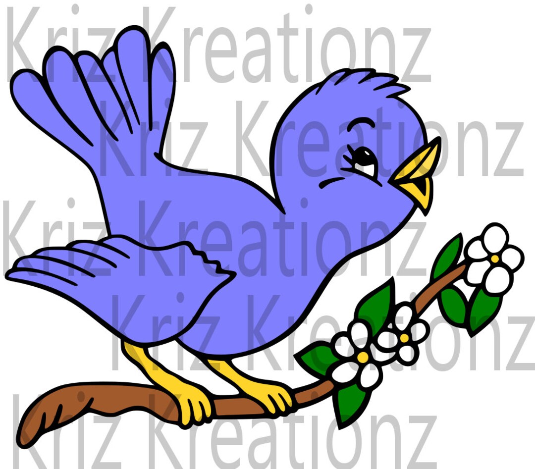 Blue Bird SVG Cut File - Etsy