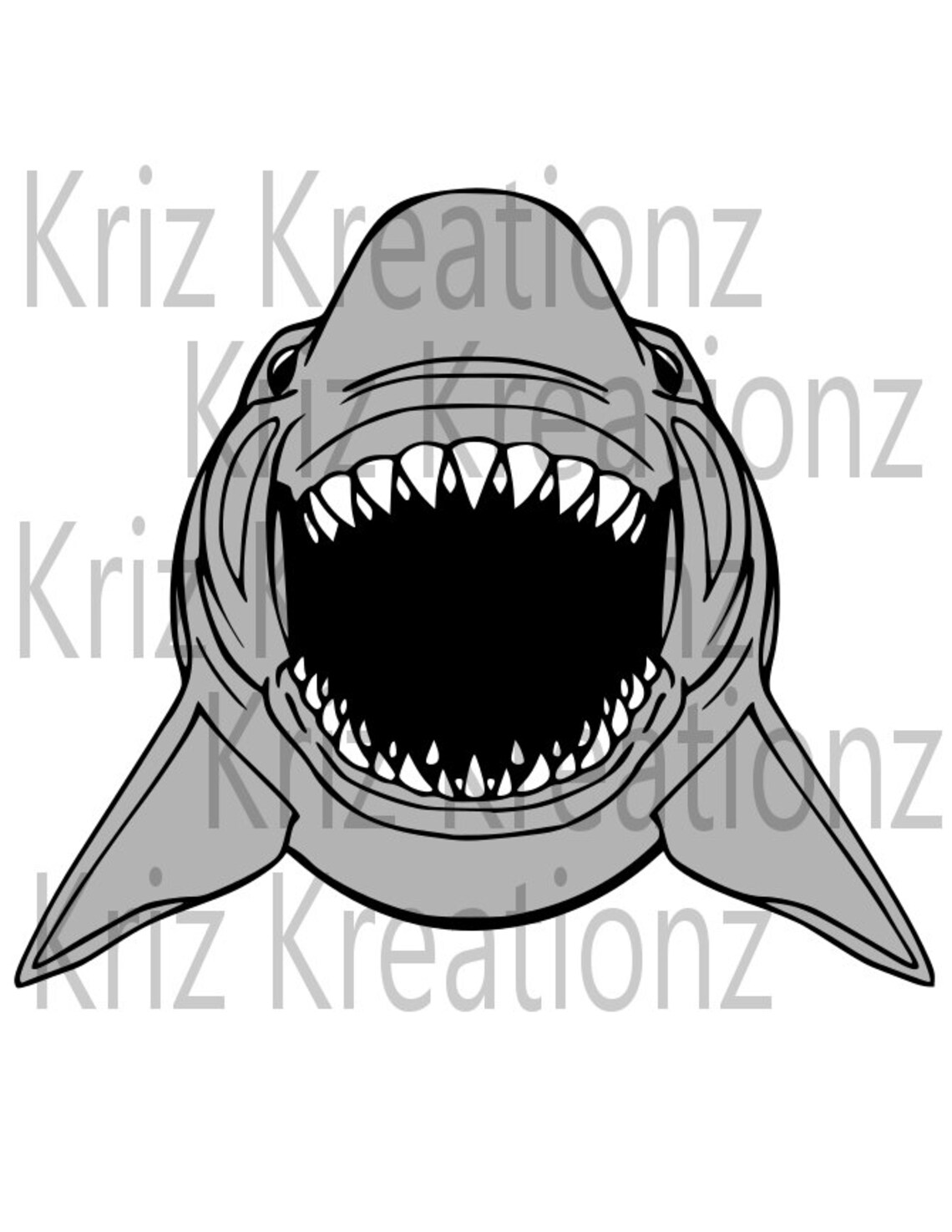 Shark SVG Cut File - Etsy