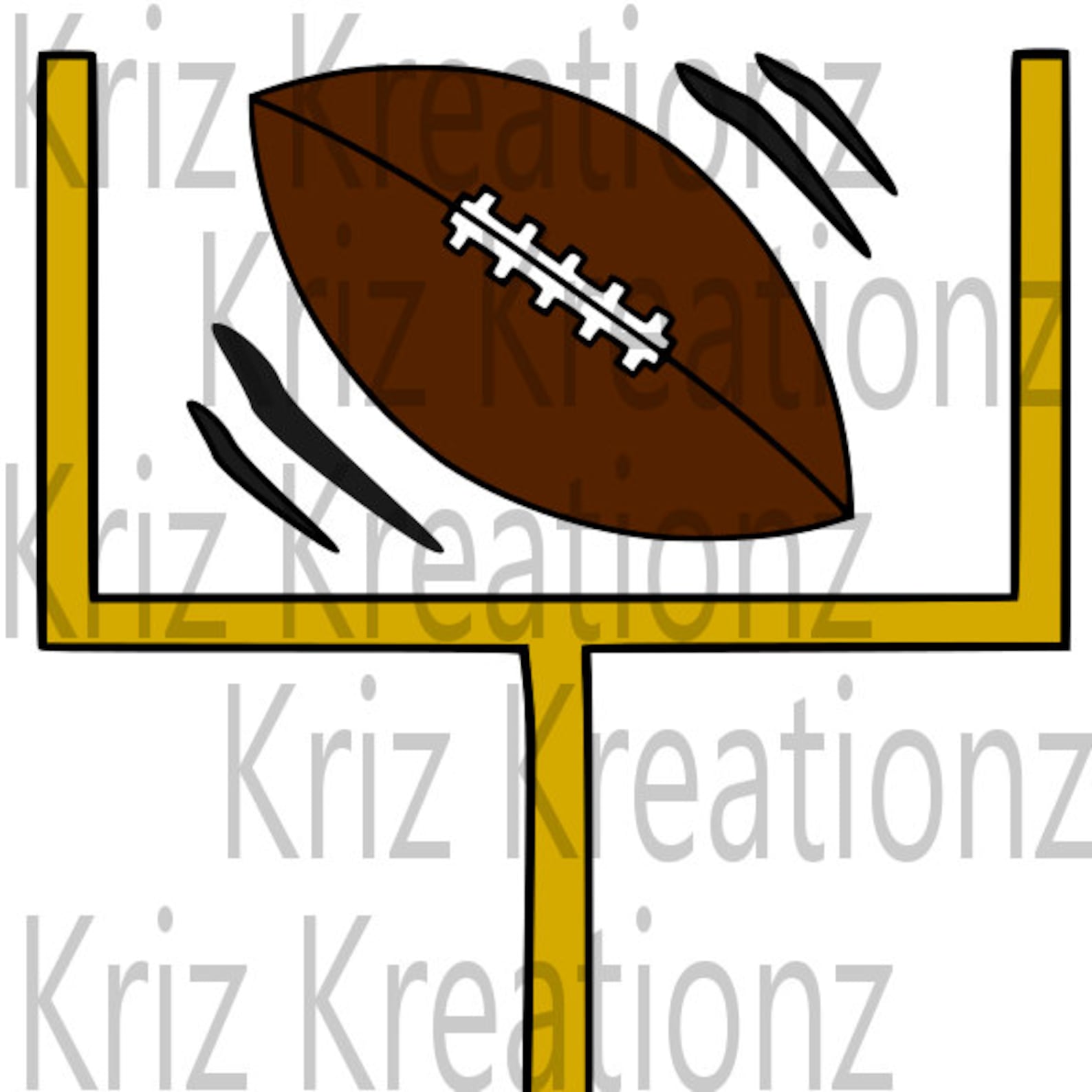 Football Goal Post SVG Cut File - Etsy