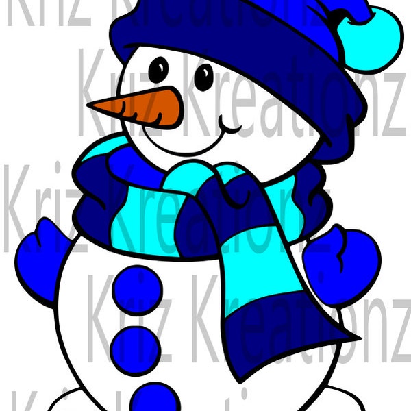 Snowman Svg - Etsy