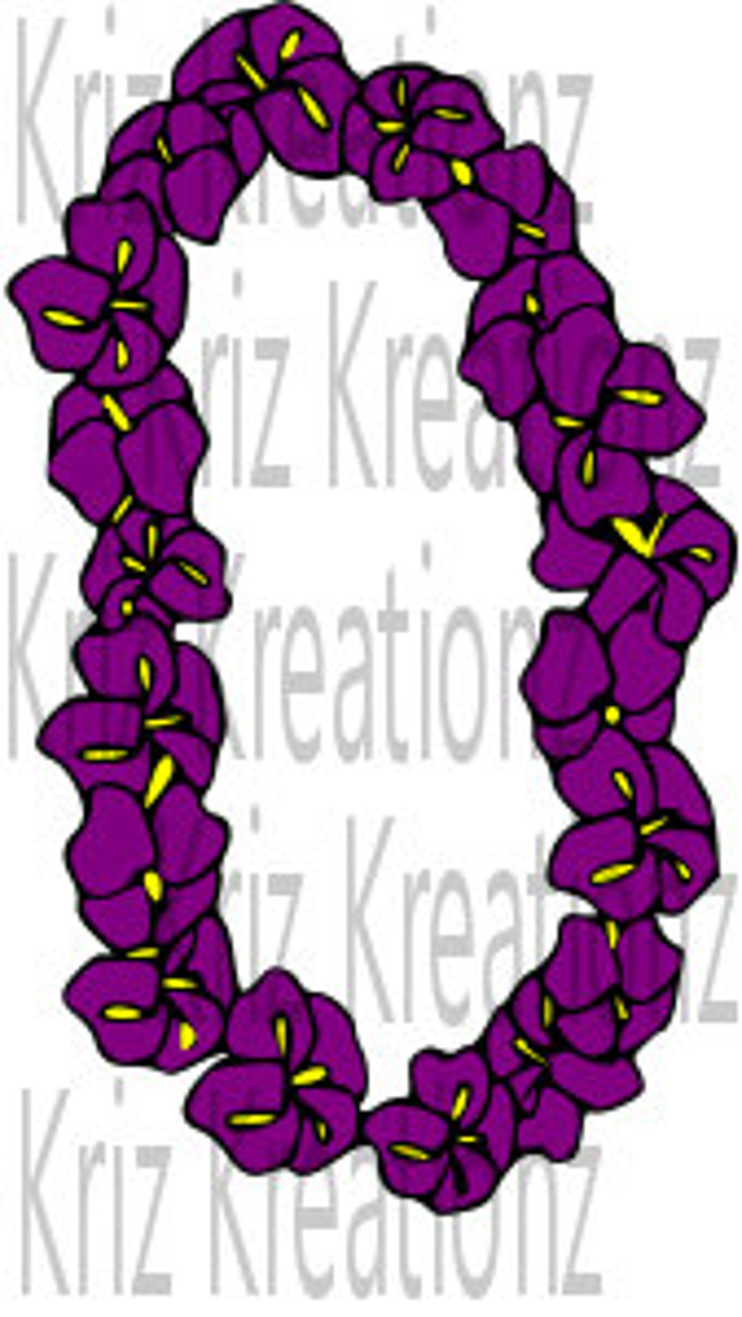 Hawaii Lei SVG Cut File - Etsy