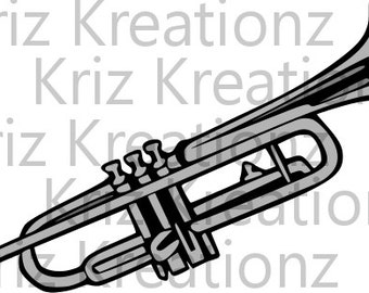 Trumpet SVG File,music Notes Svg,marching Band Svg,musical Instrument ...