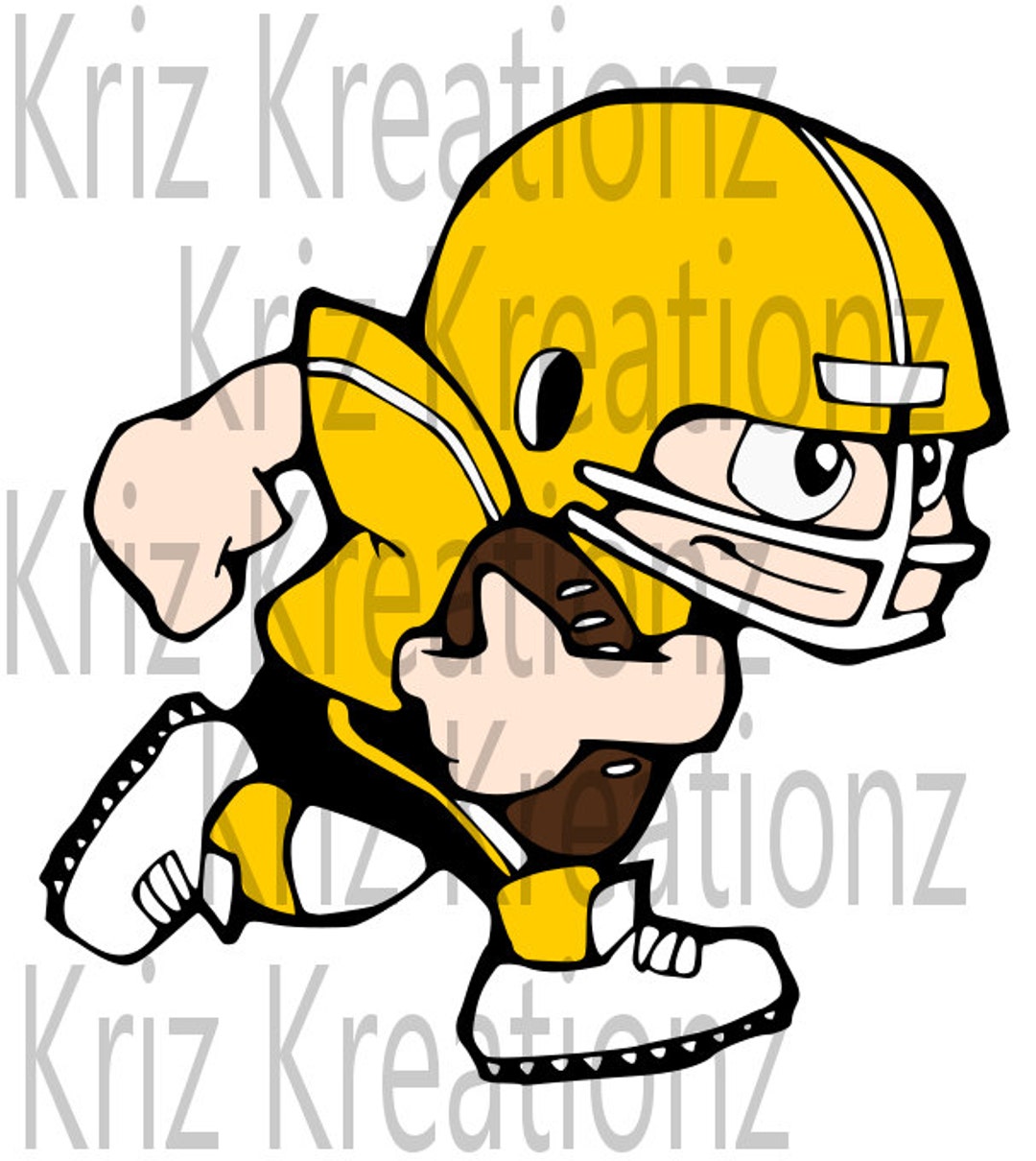 Football Player SVG Cut File - Etsy