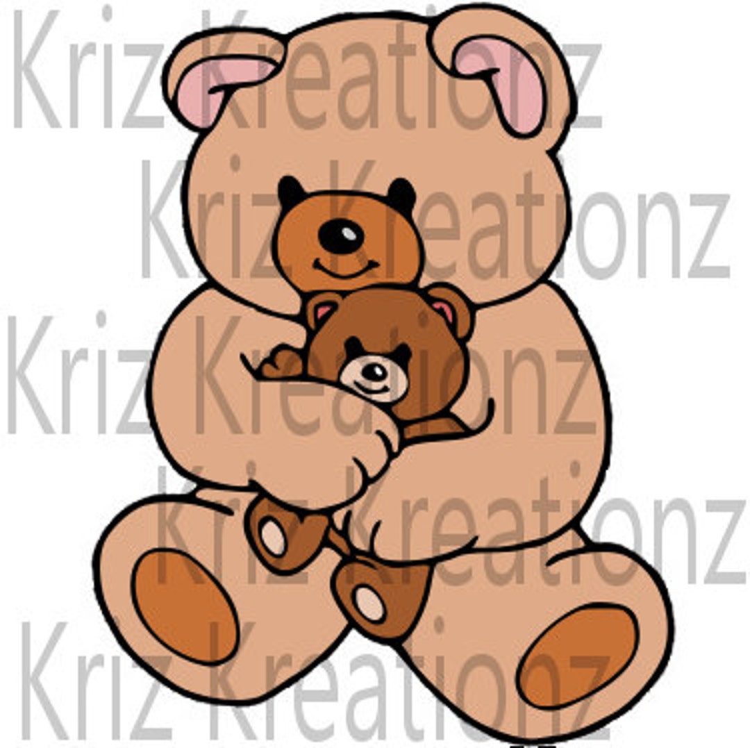 Bear Hug SVG Cut File - Etsy