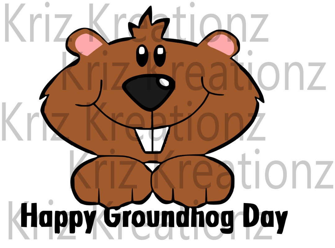 Groundhog Day SVG Cut File - Etsy